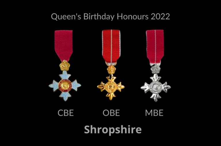 Shropshire citizens recognised in the Queen’s Birthday Honours 2022 ...