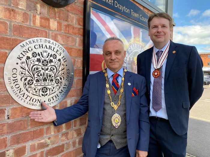 Coronation and Plaques - Lord-Lieutenant of Shropshire