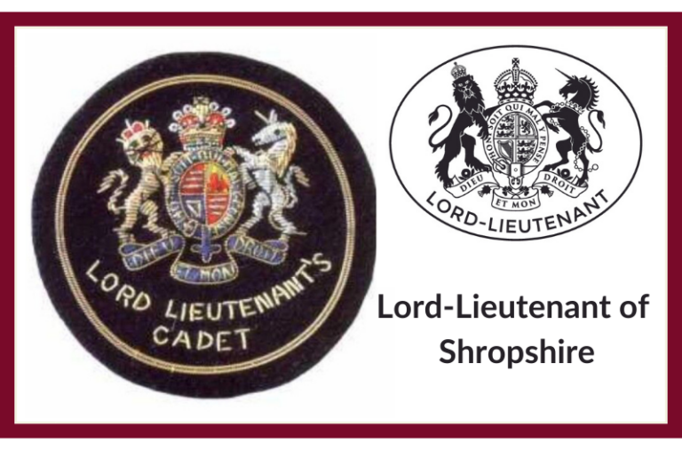 Lord-Lieutenant of Shropshire appoints new cadets for 2024/2025 - Lord ...